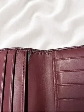 Coach | Bags | Coach Signature Turnlock Wallet In Deep Plum | Poshmark